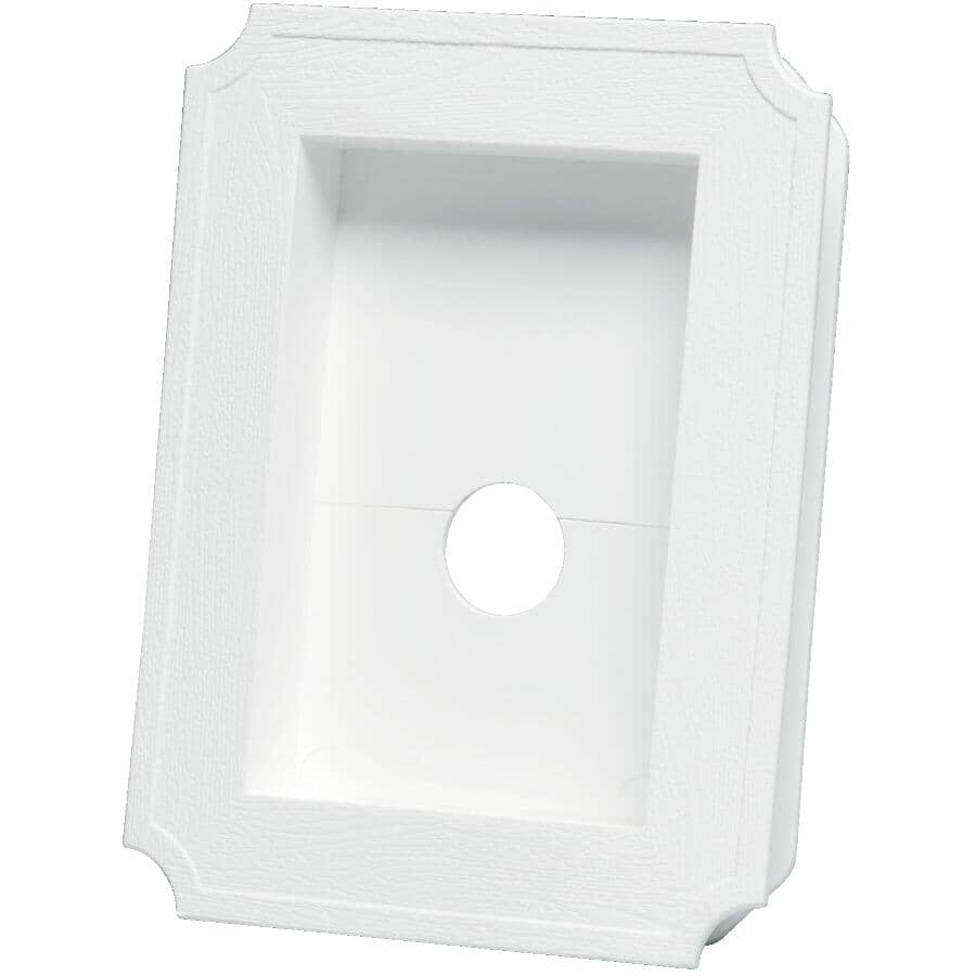 White Split Scalloped Siding Block – Atkinson Home Hardware